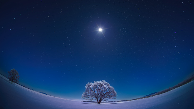 プラネタリウム映像「銀河鉄道の夜」でも知られるKAGAYA氏の“星空写真家”としての作品展が開幕 ｜デザインを深掘り MdN