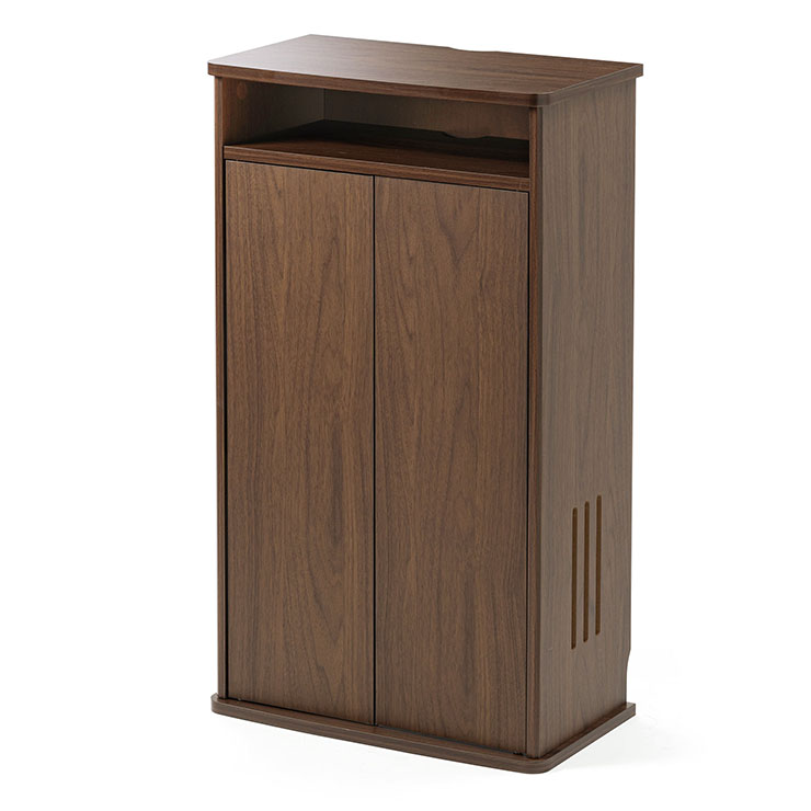 サンワサプライ、ルーターやモデムを収納できる木製ラック「200-CB030」を発売 ｜デザインを深掘り MdN