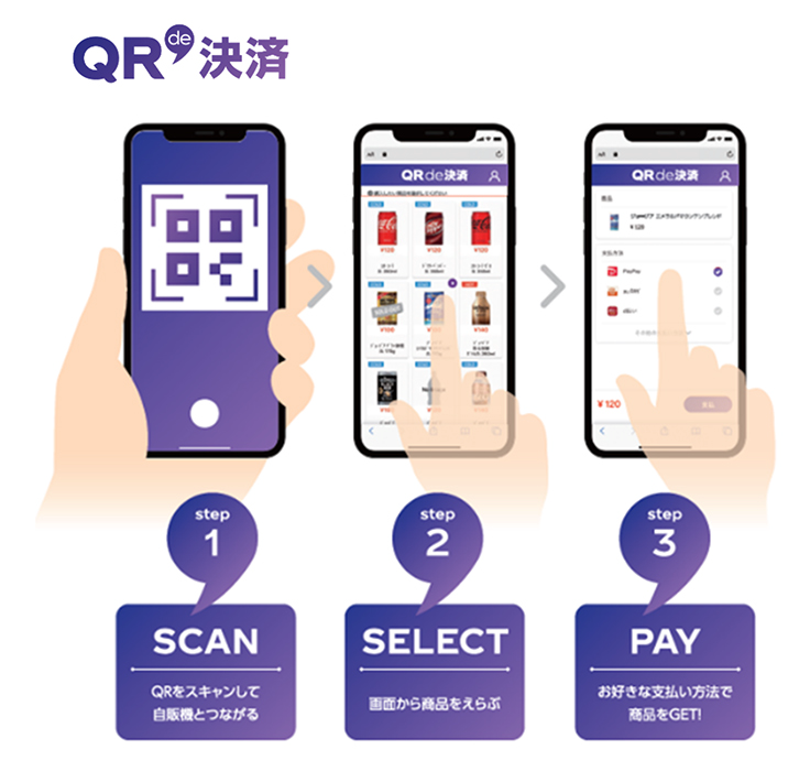 コカ・コーラの自販機で手軽な「QR de決済」サービス開始 15種類以上の決済方法に対応 ｜デザインを深掘り MdN