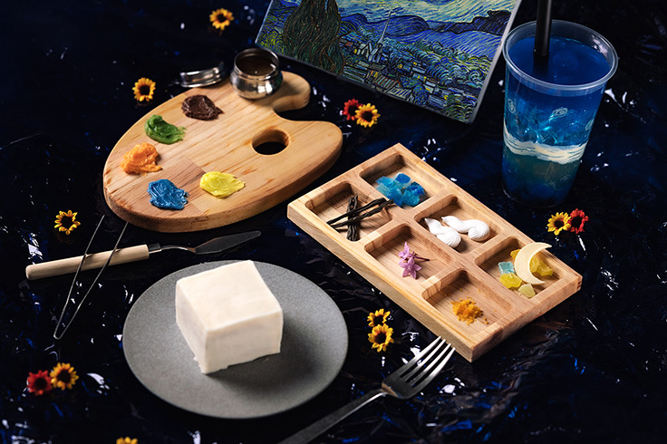 アートなカフェ「unimocc」で名画のような“飲むかき氷”。ゴッホの星月夜モチーフの夏季限定メニュー ｜デザインを深掘り MdN