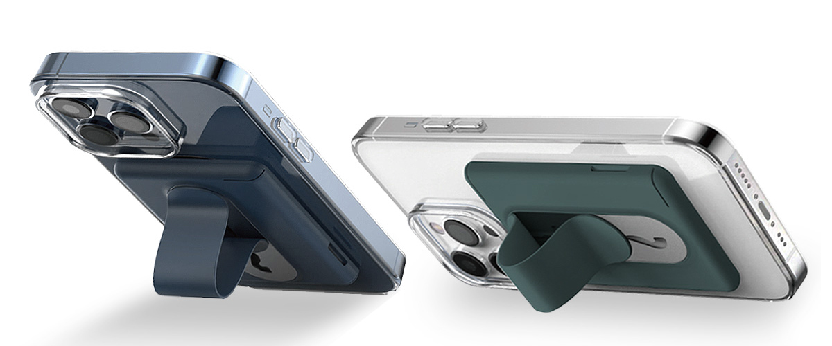 MOMOSTICK、ビルトイン式のスマホグリップを搭載したMagsafe対応カード収納グリップを発売 ｜デザインを深掘り MdN