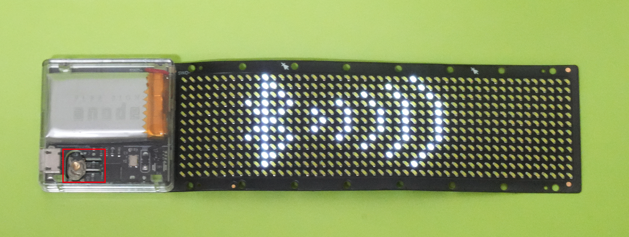 身につけられてテンションが上がるLEDディスプレイ「FLEX SIGN anode」が楽しい！ ｜デザインを深掘り MdN