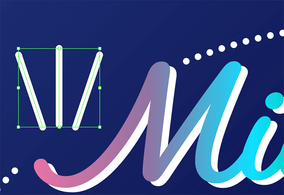 Illustratorで作るカラフルなグラデーションと筆記体を組み合わせたガーリーなロゴ ｜デザインを深掘り MdN