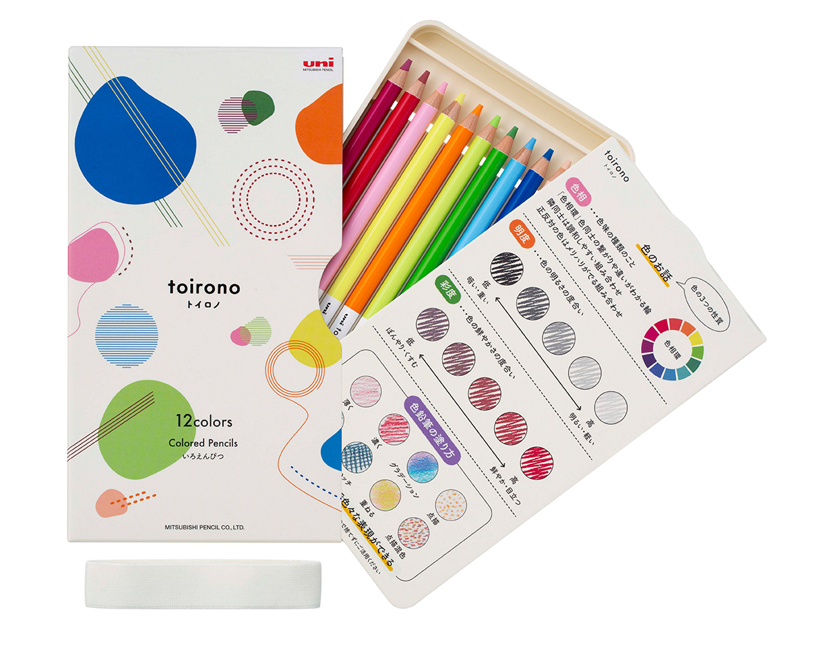 しっとりと濃厚な発色が特徴！ 三菱鉛筆が全24色の新しい色鉛筆「toirono」を発売 ｜デザインを深掘り MdN
