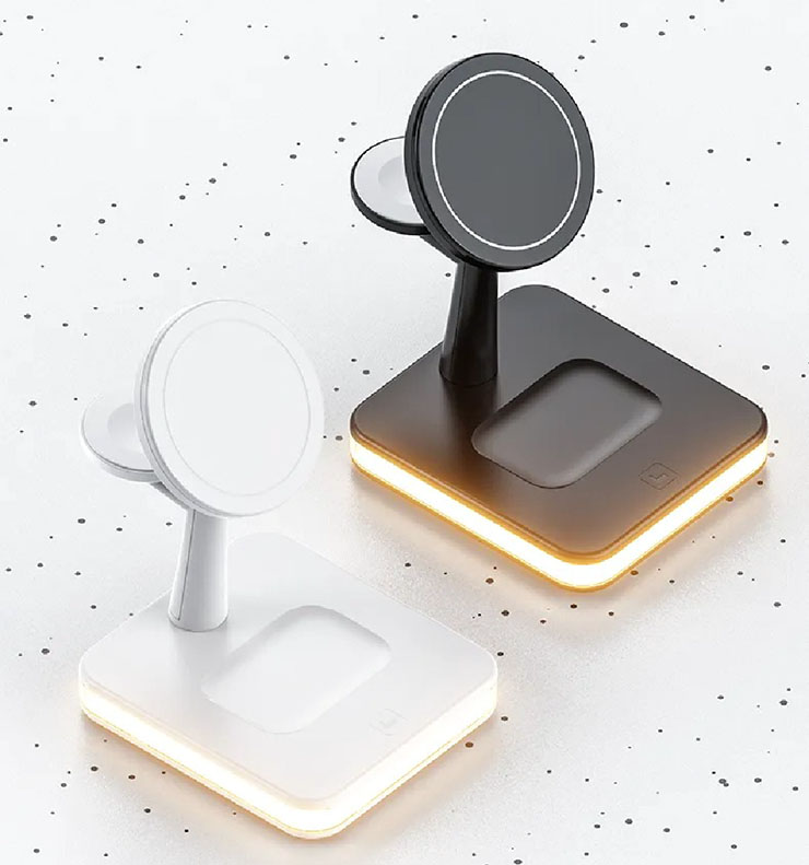 Gloture、LED照明付き多機能充電スタンド「GeeDepot」を発売 ｜デザインを深掘り MdN