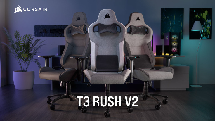リンクス、CORSAIR製のエルゴノミックチェア「T3 RUSH V2」を発売 ｜デザインを深掘り MdN