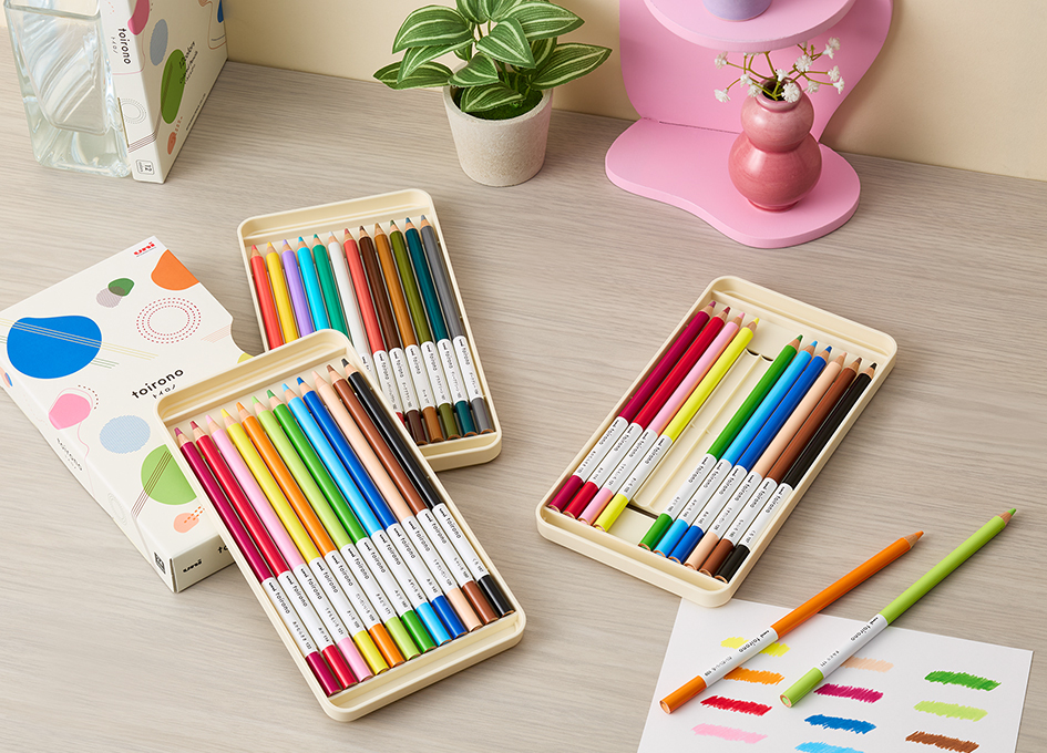 しっとりと濃厚な発色が特徴！ 三菱鉛筆が全24色の新しい色鉛筆「toirono」を発売 ｜デザインを深掘り MdN