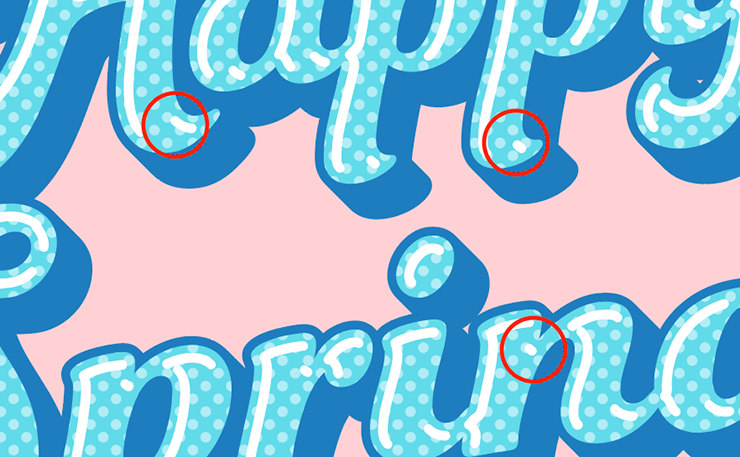 Illustrator|テクニック|ドットをあしらった光沢感のあるポップなロゴを作る方法 ｜デザインを深掘り MdN