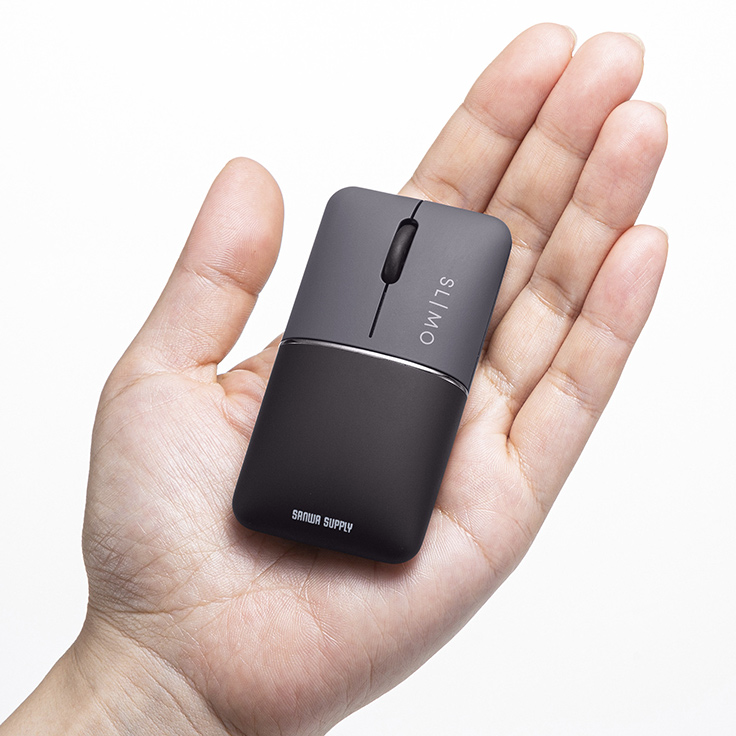 サンワサプライ、スリムな形状で充電ケーブルも本体に収納できる「SLIMO」マウス3種を発売 ｜デザインを深掘り MdN