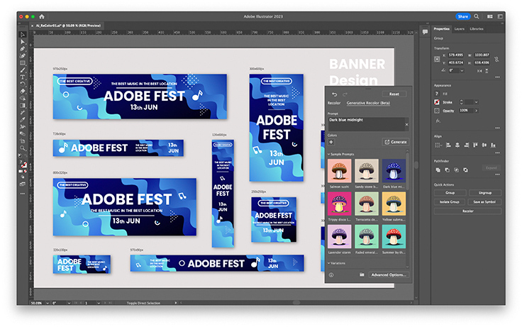 Adobe Illustratorでも話題のジェネレーティブAI「Firefly」の機能の利用が可能に ｜デザインを深掘り MdN