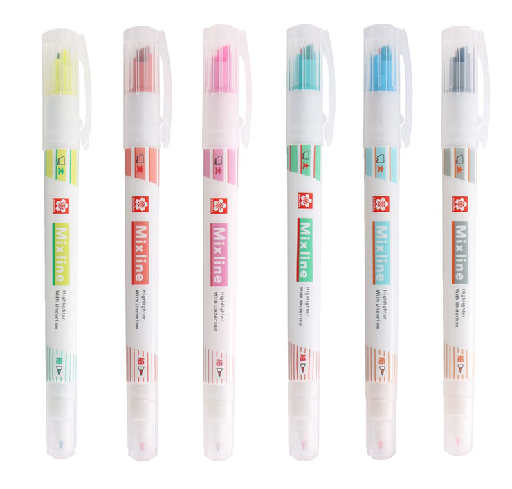 サクラクレパス、アンダーラインが同時にひけるラインマーカー「Mixline」を発売 ｜デザインを深掘り MdN